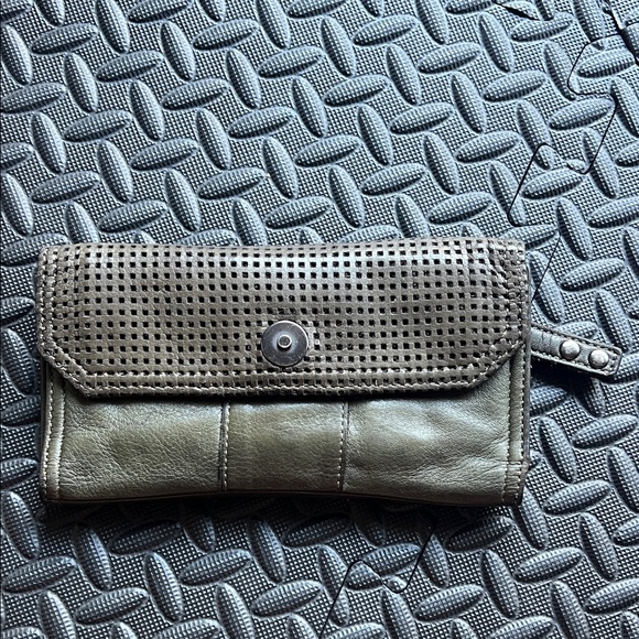 Linea Pelle | Bags | Linea Pelle Sage Perforated Wallet | Poshmark